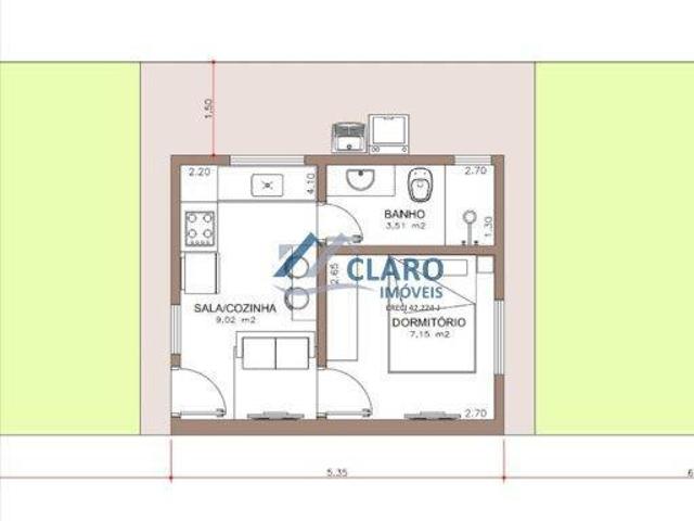 Casa para venda em Tangarás de 24.00m² com 1 Quarto e 4 Garagens