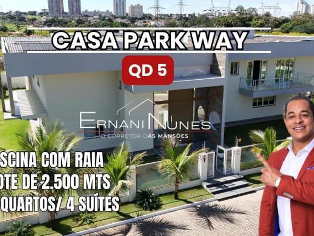 CASA PARK WAY QD5 6 QUARTOS COM ELEVADOR SPA PISCINA COM RAIA 2.500 MTS