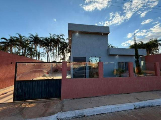 Casa ponte alta norte, 2 quartos com suíte, piscina, churrasqueira, condomínio consolidado