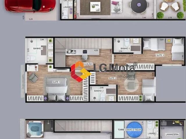 Casa próximo a lagoa do taquaral com 3 suítes