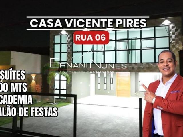 CASA RUA 06 VICENTE PIRES 4 SUÍITES SALÃO DE FESTAS ACADEMIA