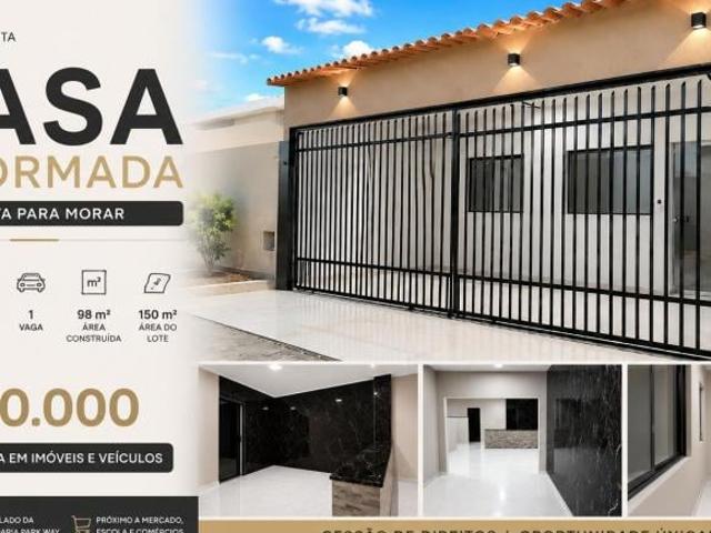Casa Reformada no Park Way | 3 Quartos | 150 m² de Lote | Aceita Troca | R$ 650 Mil