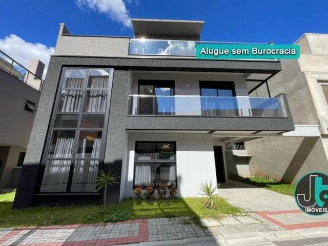 Casa semi mobiliada em condomínio para locação em Santa Felicidade 172m² automatizado com alexa com