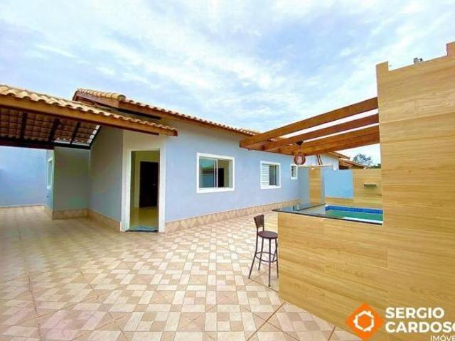 CASA SEMI NOVA 3 QUARTOS COM PISCINA E ESPAÇO GOURMET! ITANHAÉM/SP