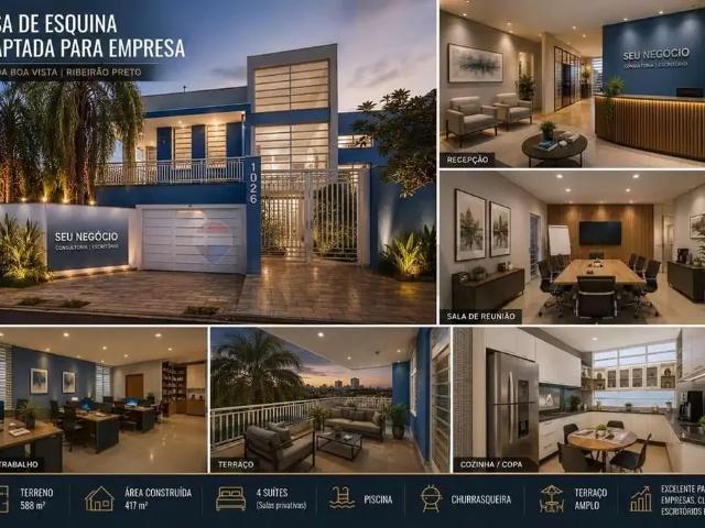 Casa / Sobrado Comercial para Venda em Ribeirão Preto/SP Alto da Boa Vista 4 Quartos