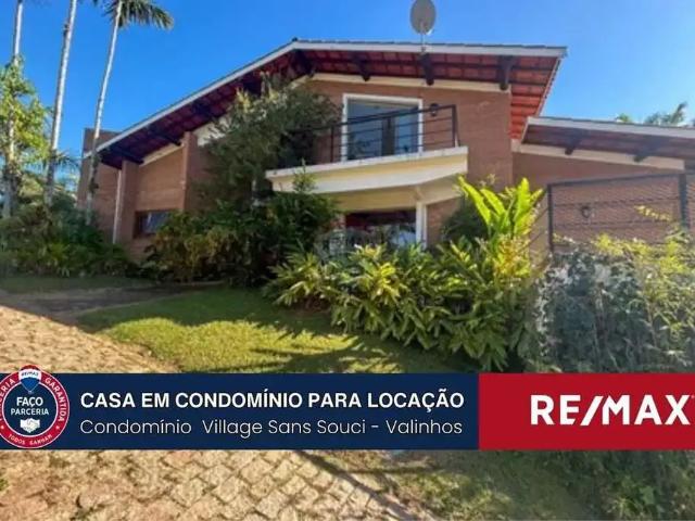 Casa / Sobrado em Condomínio para Locação em Valinhos/SP Village Sans Souci 5 Quartos