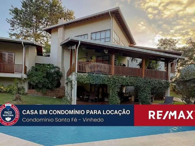 Casa / Sobrado em Condomínio para Locação em Vinhedo/SP Vale da Santa Fé 4 Quartos