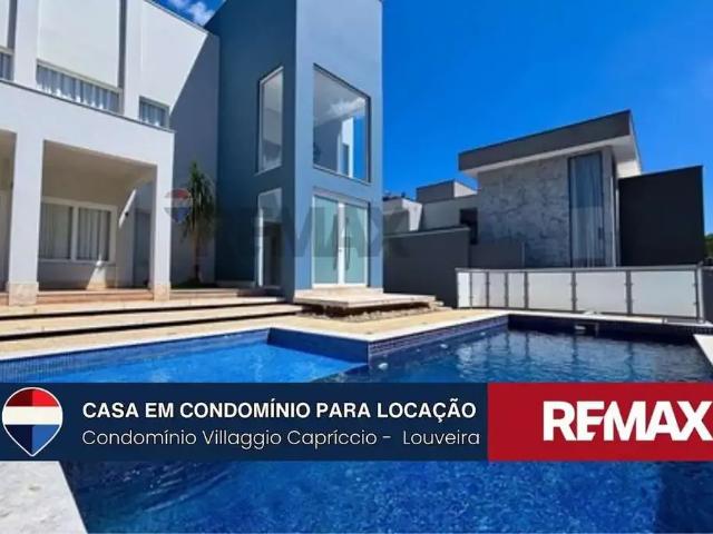Casa / Sobrado em Condomínio para Locação em Louveira/SP Villaggio Capríccio 4 Quartos
