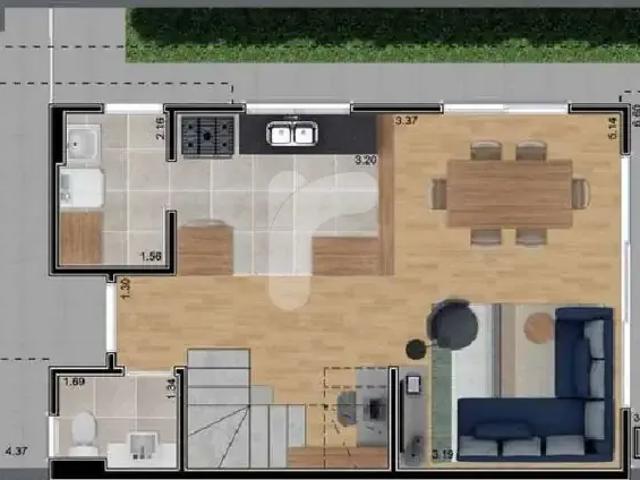 Casa / Sobrado em Condomínio para Locação em Mogi das Cruzes/SP Cézar de Souza 3 Quartos
