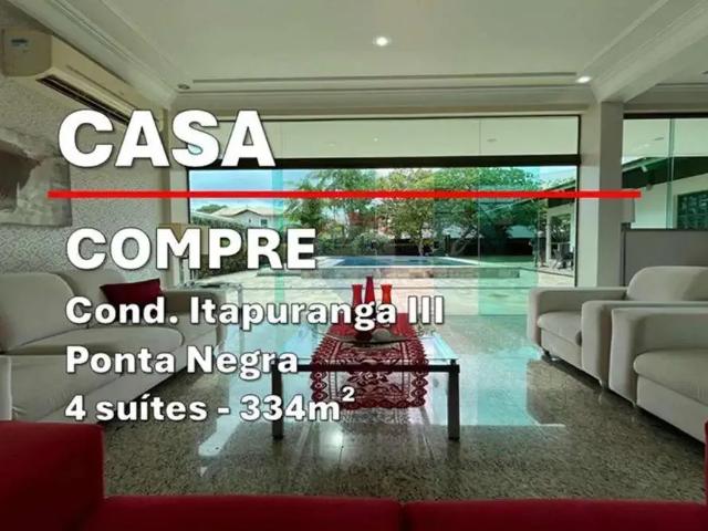Casa / Sobrado em Condomínio para Venda em Manaus/AM Ponta Negra 4 Quartos