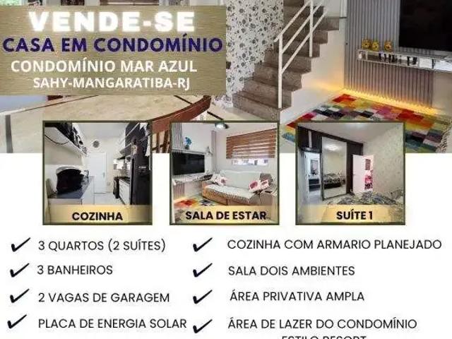 Casa / Sobrado em Condomínio para Venda em Mangaratiba/RJ Sahy 3 Quartos