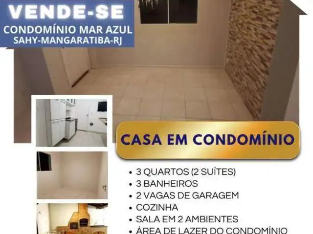 Casa / Sobrado em Condomínio para Venda em Mangaratiba/RJ Sahy 3 Quartos