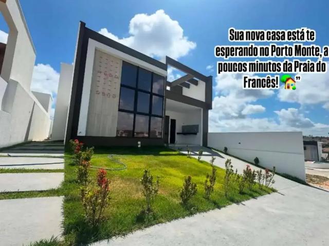 Casa / Sobrado em Condomínio para Venda em Marechal Deodoro/AL Barro Vermelho 3 Quartos