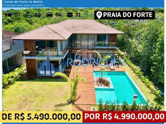 Casa / Sobrado em Condomínio para Venda em Mata de São João/BA Praia do Forte 7 Quartos