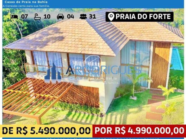 Casa / Sobrado em Condomínio para Venda em Mata de São João/BA Praia do Forte 7 Quartos