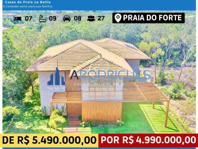 Casa / Sobrado em Condomínio para Venda em Mata de São João/BA Praia do Forte 7 Quartos