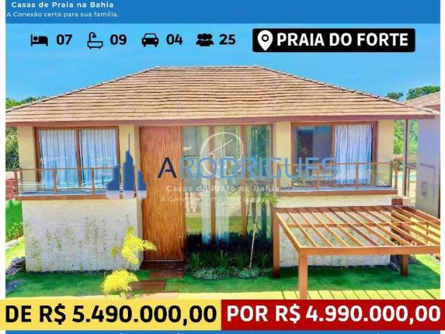 Casa / Sobrado em Condomínio para Venda em Mata de São João/BA Praia do Forte 7 Quartos