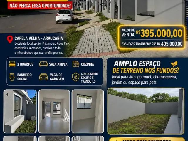 Casa / Sobrado em Condomínio para Venda em Araucária/PR Capela Velha