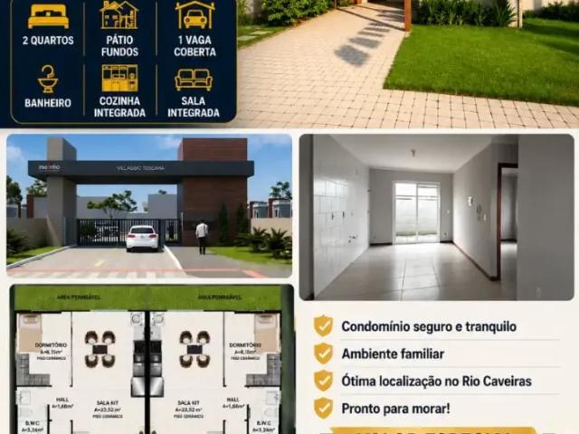 Casa / Sobrado em Condomínio para Venda em Biguaçu/SC Rio Caveiras 2 Quartos