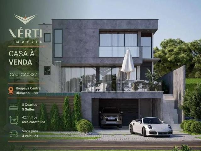 Casa / Sobrado em Condomínio para Venda em Blumenau/SC Itoupava Central 5 Quartos