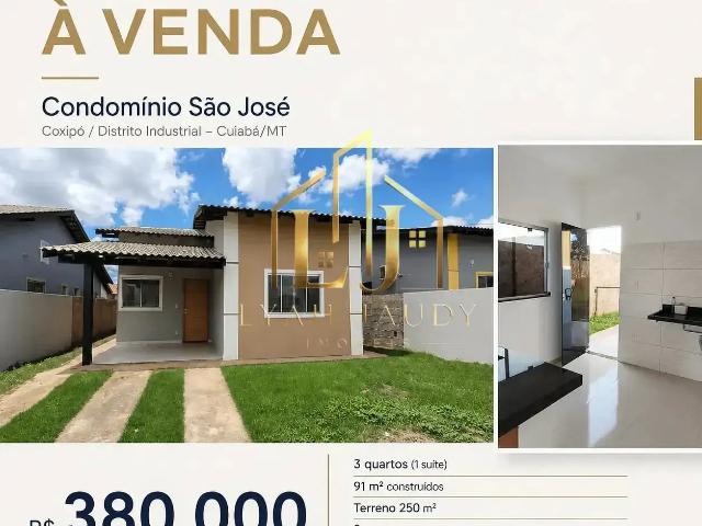Casa / Sobrado em Condomínio para Venda em Cuiabá/MT Distrito Industrial 3 Quartos