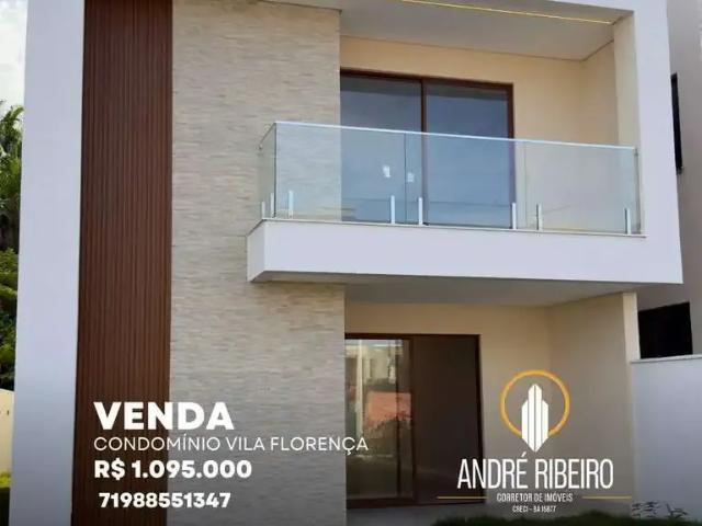 Casa / Sobrado em Condomínio para Venda em Camaçari/BA Abrantes 4 Quartos