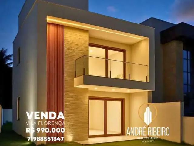 Casa / Sobrado em Condomínio para Venda em Camaçari/BA Abrantes 4 Quartos