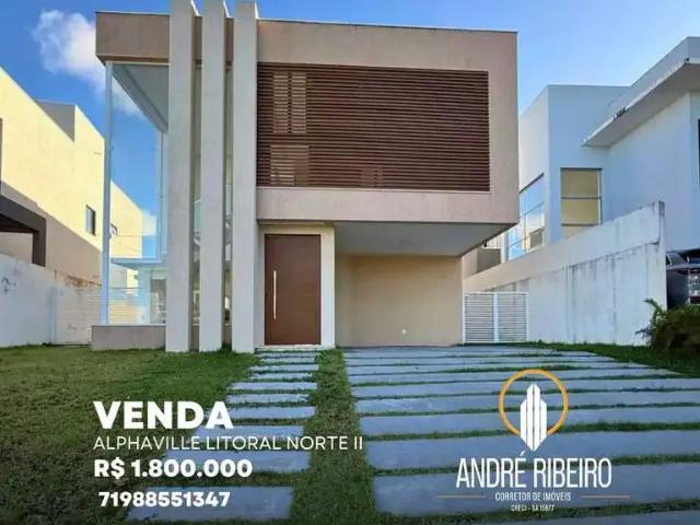 Casa / Sobrado em Condomínio para Venda em Camaçari/BA Alphaville Abrantes 4 Quartos