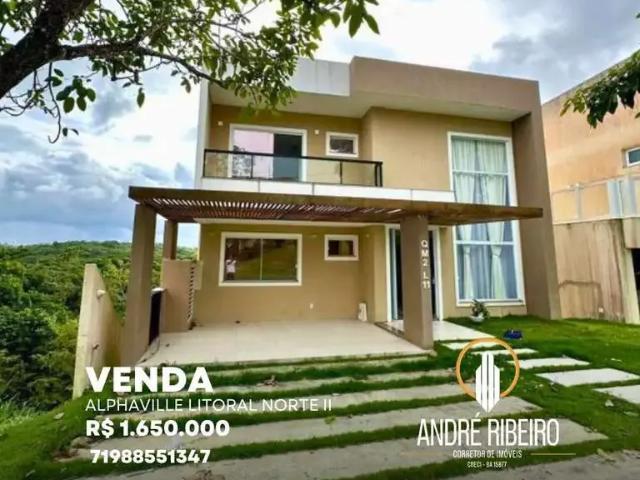 Casa / Sobrado em Condomínio para Venda em Camaçari/BA Alphaville Abrantes 4 Quartos