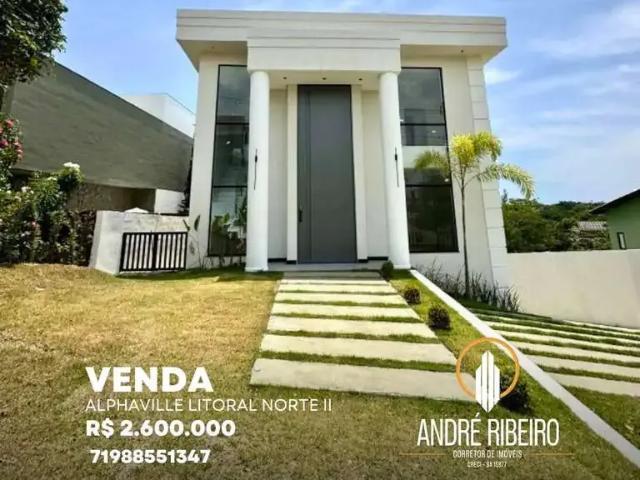 Casa / Sobrado em Condomínio para Venda em Camaçari/BA Alphaville Abrantes 4 Quartos