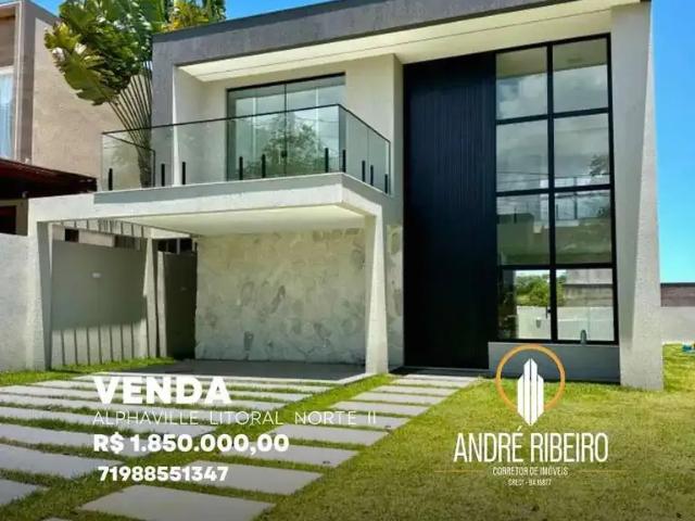 Casa / Sobrado em Condomínio para Venda em Camaçari/BA Alphaville Abrantes 4 Quartos