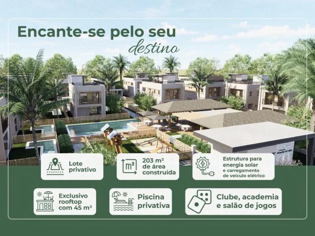 Casa / Sobrado em Condomínio para Venda em Camaçari/BA Barra do Jacuípe 4 Quartos