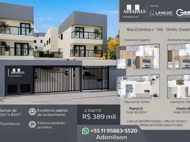 Casa / Sobrado em Condomínio para Venda em Diadema/SP Centro 2 Quartos