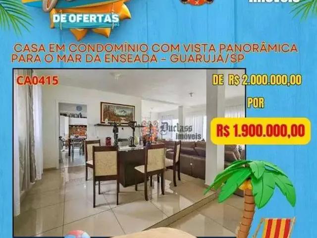 Casa / Sobrado em Condomínio para Venda em Guarujá/SP Jardim Praiano 5 Quartos