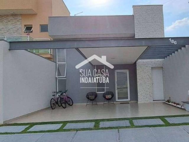 Casa / Sobrado em Condomínio para Venda em Indaiatuba/SP Parque Residencial Indaiá 3 Quartos