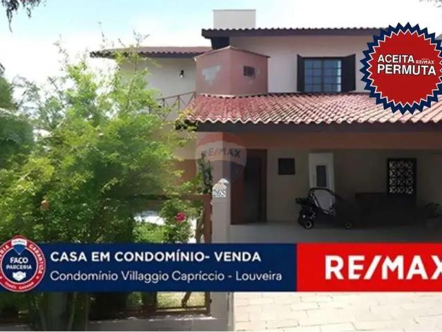 Casa / Sobrado em Condomínio para Venda em Louveira/SP Vilagge Capricio 4 Quartos