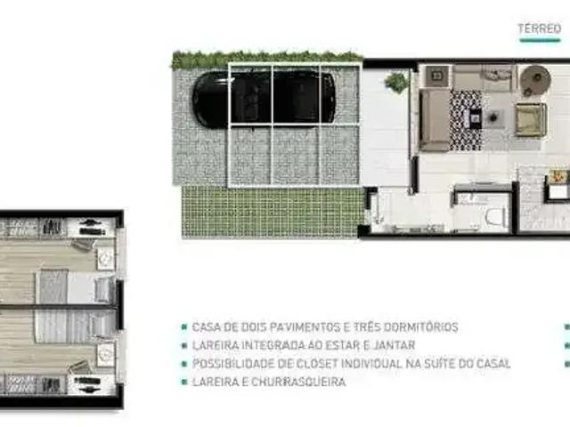 Casa / Sobrado em Condomínio para Venda em Porto Alegre/RS Vila Nova 4 Quartos