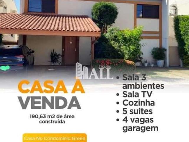 Casa / Sobrado em Condomínio para Venda em São José do Rio Preto/SP Higienópolis 5 Quartos