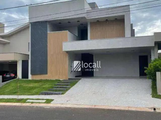 Casa / Sobrado em Condomínio para Venda em São José do Rio Preto/SP Parque Residencial Damha VI 3 Quartos