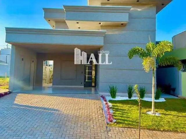 Casa / Sobrado em Condomínio para Venda em São José do Rio Preto/SP Parque Residencial Nature I 3 Quartos