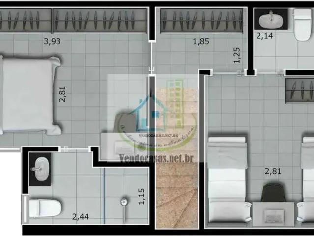Casa / Sobrado em Condomínio para Venda em São Paulo/SP Conjunto Residencial Jardim Canaã 2 Quartos