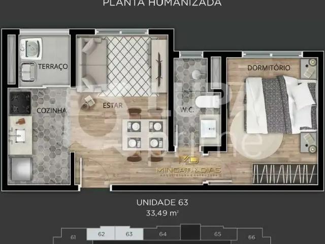 Casa / Sobrado em Condomínio para Venda em São Paulo/SP Horto Florestal 1 Quartos