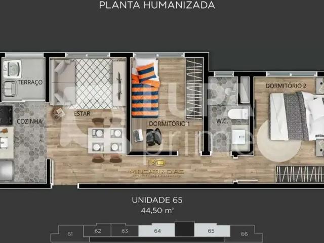 Casa / Sobrado em Condomínio para Venda em São Paulo/SP Horto Florestal 2 Quartos