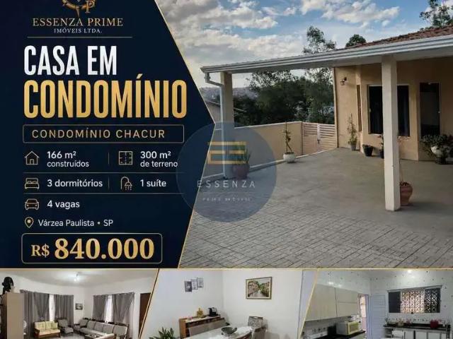 Casa / Sobrado em Condomínio para Venda em Várzea Paulista/SP Condomínio Chacur 3 Quartos