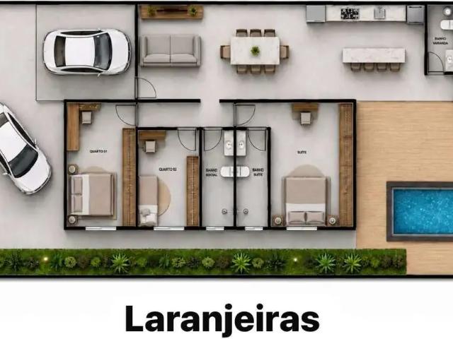 Casa / Sobrado para Venda em Uberlândia/MG Laranjeiras 3 Quartos