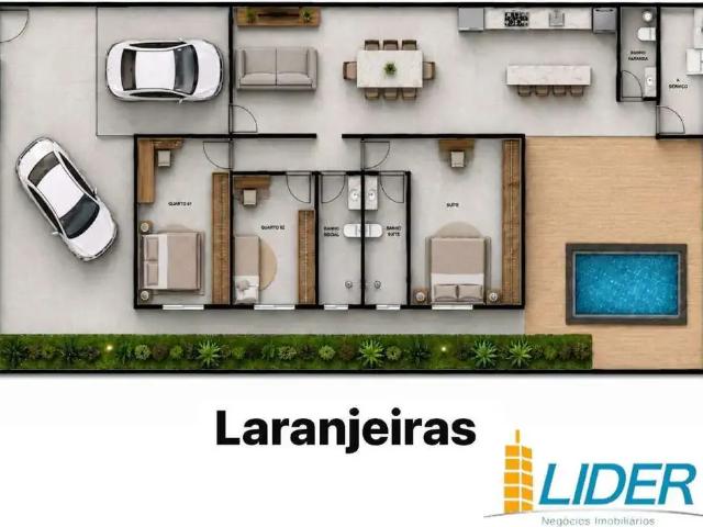 Casa / Sobrado para Venda em Uberlândia/MG Laranjeiras 3 Quartos