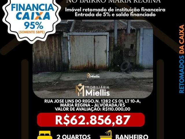 Casa / Sobrado para Venda em Alvorada/RS Maria Regina 2 Quartos