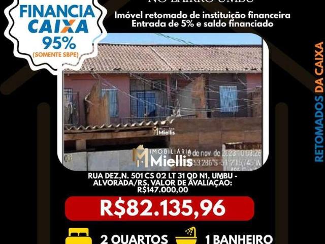 Casa / Sobrado para Venda em Alvorada/RS Umbu 2 Quartos