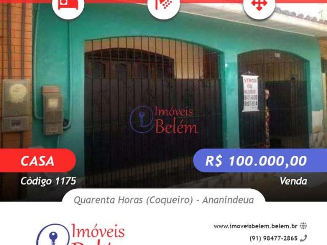Casa / Sobrado para Venda em Ananindeua/PA Quarenta Horas Coqueiro 3 Quartos