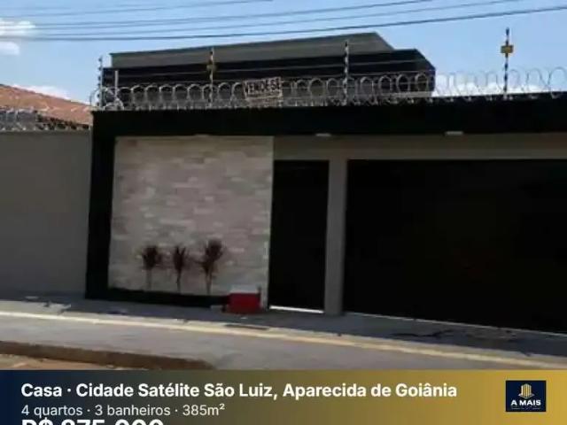 Casa / Sobrado para Venda em Aparecida de Goiânia/GO Cidade Satélite São Luiz 4 Quartos